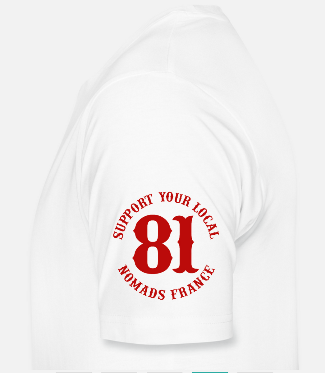 Tee shirt support 81 White – Nomads 81 France